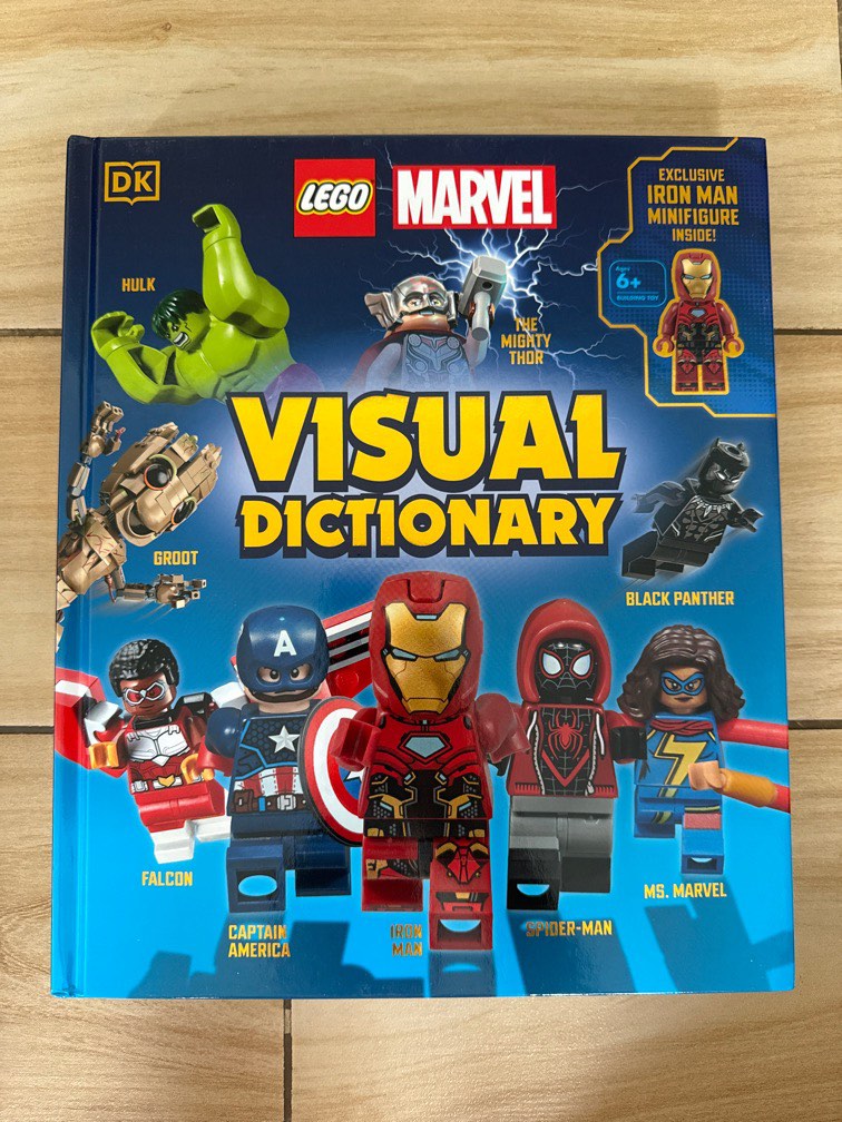 Lego Marvel Visual Dictionary w/ Iron Man Minifigure, Hobbies & Toys ...
