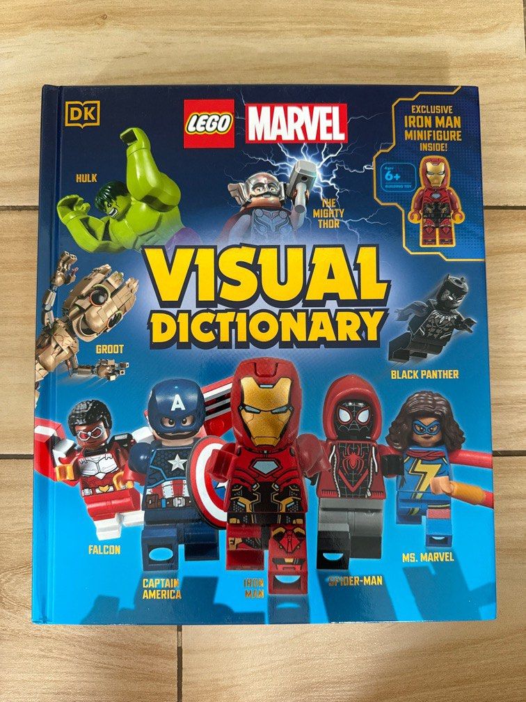 Lego Marvel Visual Dictionary w/ Iron Man Minifigure, Hobbies & Toys ...