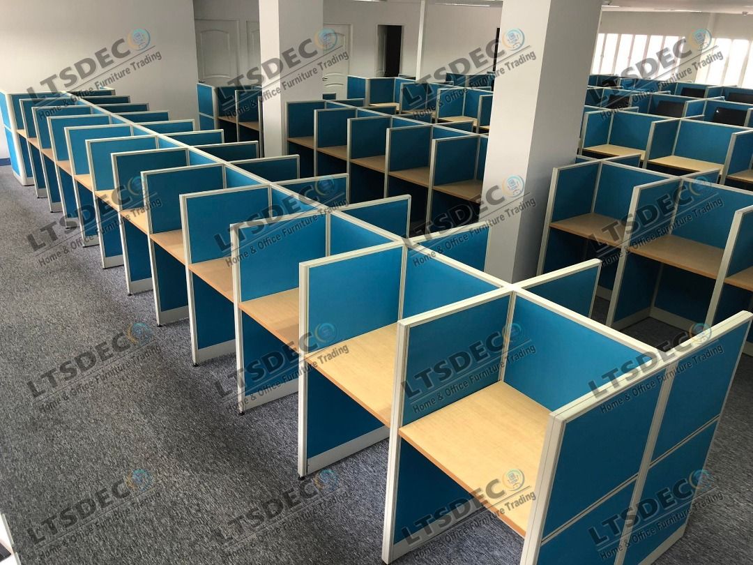 LINEAR MODULAR CUBICLE OFFICE PARTITION, Furniture & Home Living ...