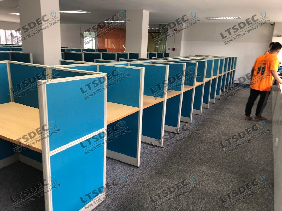 LINEAR MODULAR CUBICLE OFFICE PARTITION, Furniture & Home Living ...