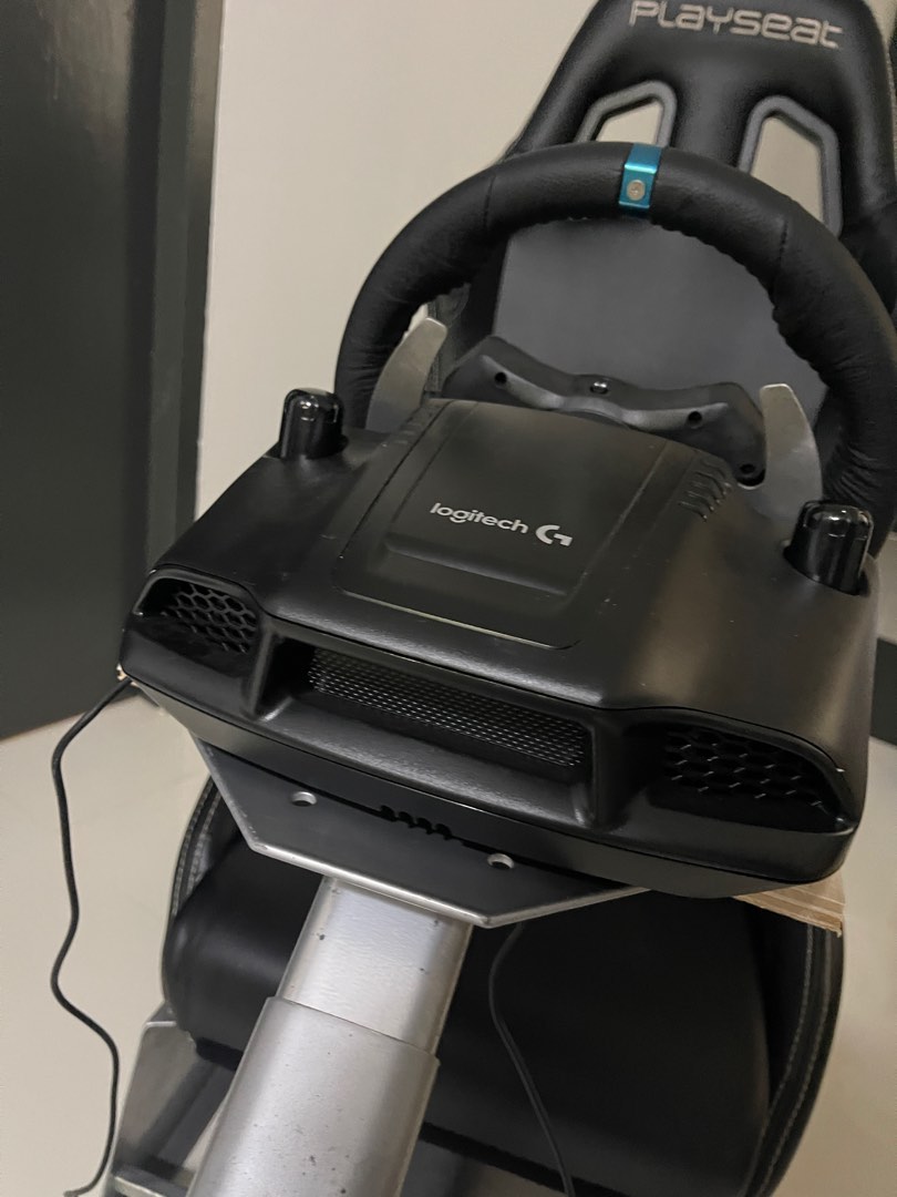 Logitech Driving Force steering wheel, Video Gaming, Gaming Accessories, Controllers on Carousell