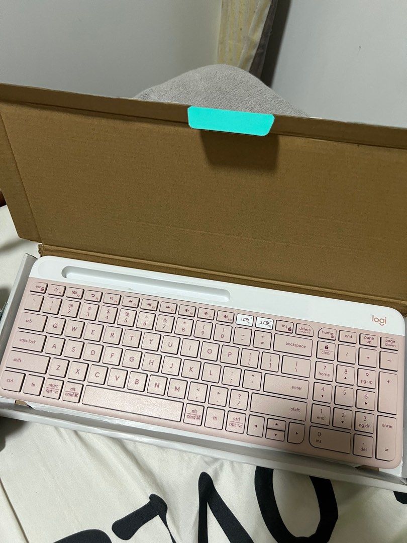 Logitech pink keyboard, Computers & Tech, Parts & Accessories, Computer ...