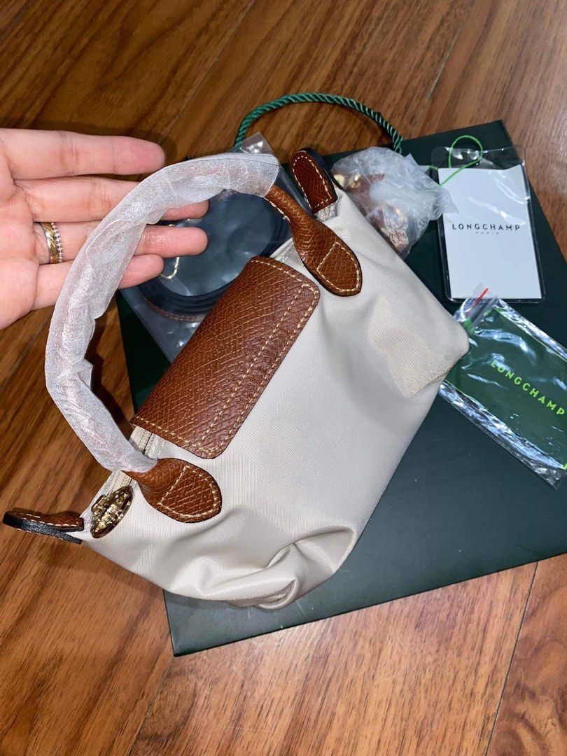 Longchamp Mini with Buckle (Cream), Women's Fashion, Bags & Wallets ...