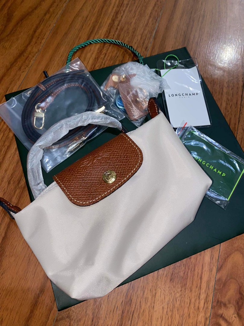 Longchamp Mini with Buckle (Cream), Women's Fashion, Bags & Wallets ...
