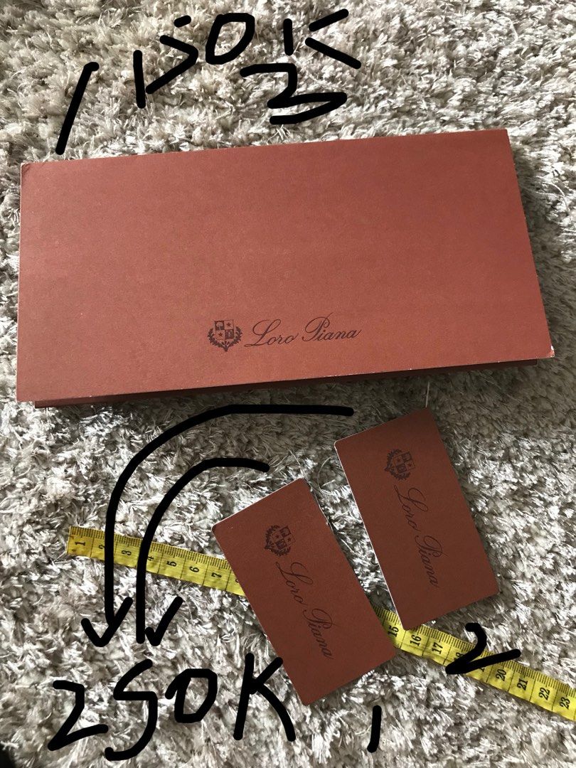 LORO PIANA ENVELOPE AMPLOP RECEIPT TAG PRICE LABEL TAG CARD BOOKLET NEW ...