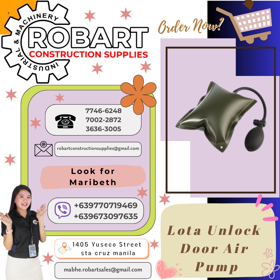 Lota Unlock Door Air Pump, Commercial & Industrial, Construction Tools & Equipment on Carousell
