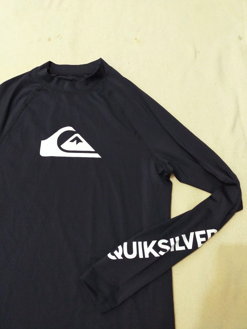 (M) QUICKSILVER MEN'S ALL TIME LONG SLEEVE RASHGUARD TOP, Men's Fashion ...