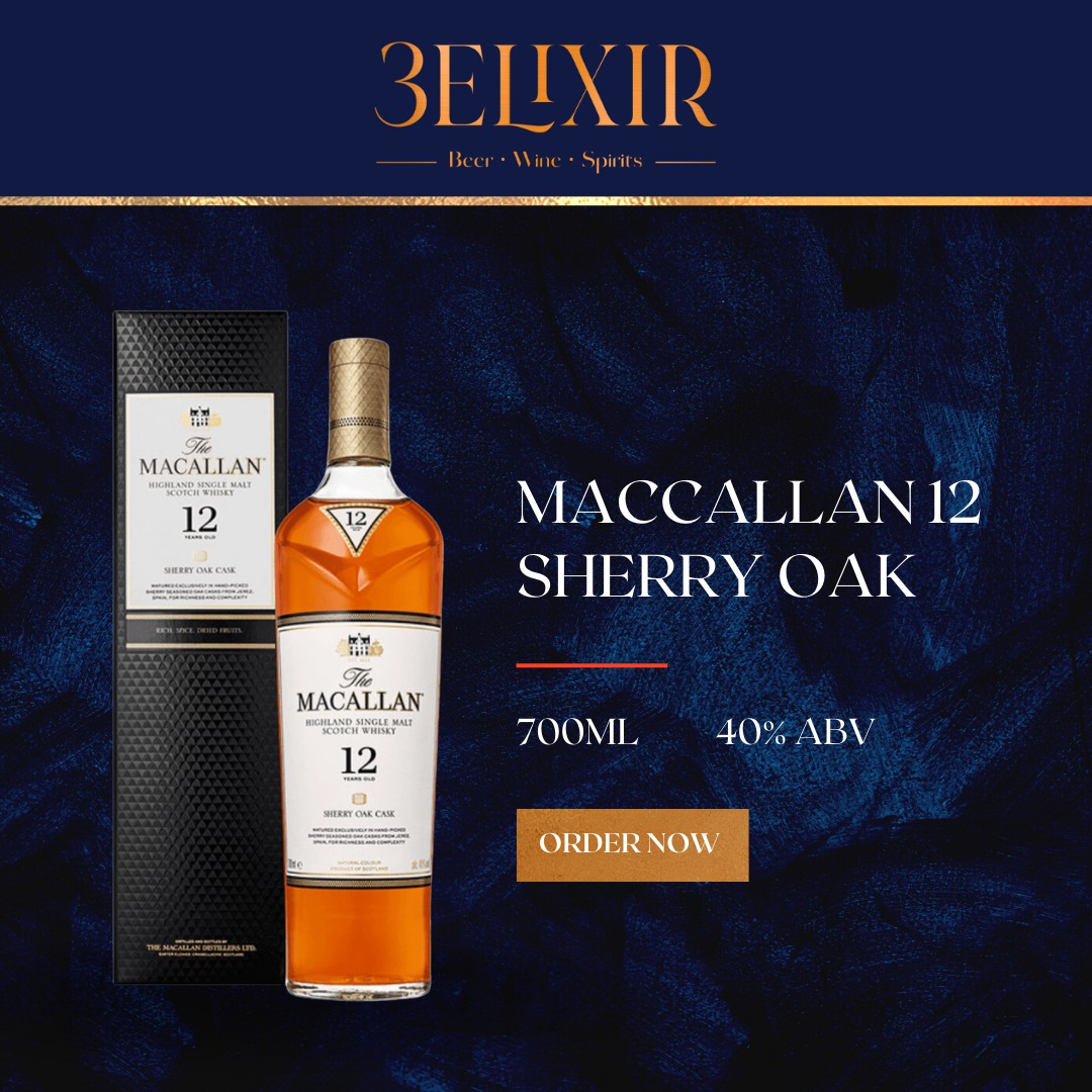 Macallan 12 Sherry Oak 700ML, Food & Drinks, Alcoholic Beverages on Carousell