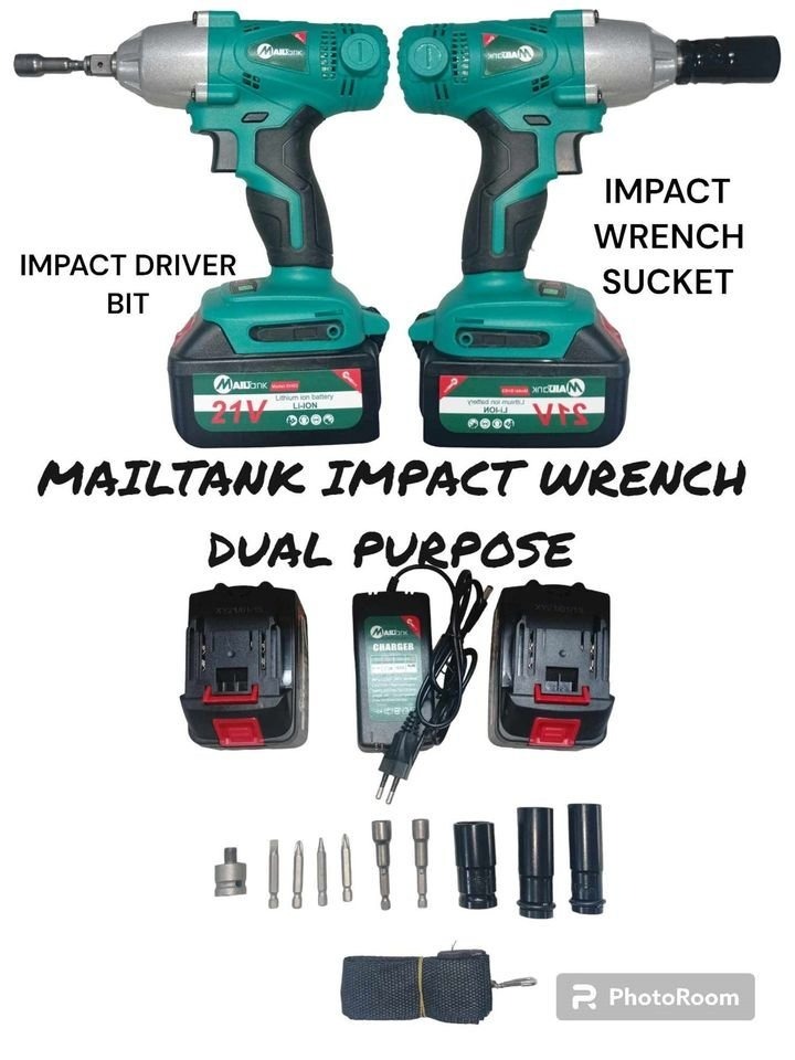 Mailtank Cordless Impact Wrench 21v 53-SH (Blue), Commercial ...