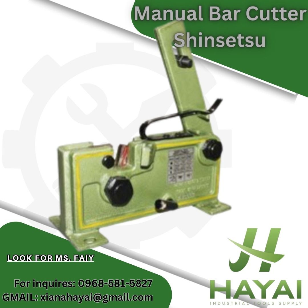 Manual Bar Cutter Shinsetsu, Commercial & Industrial, Construction ...