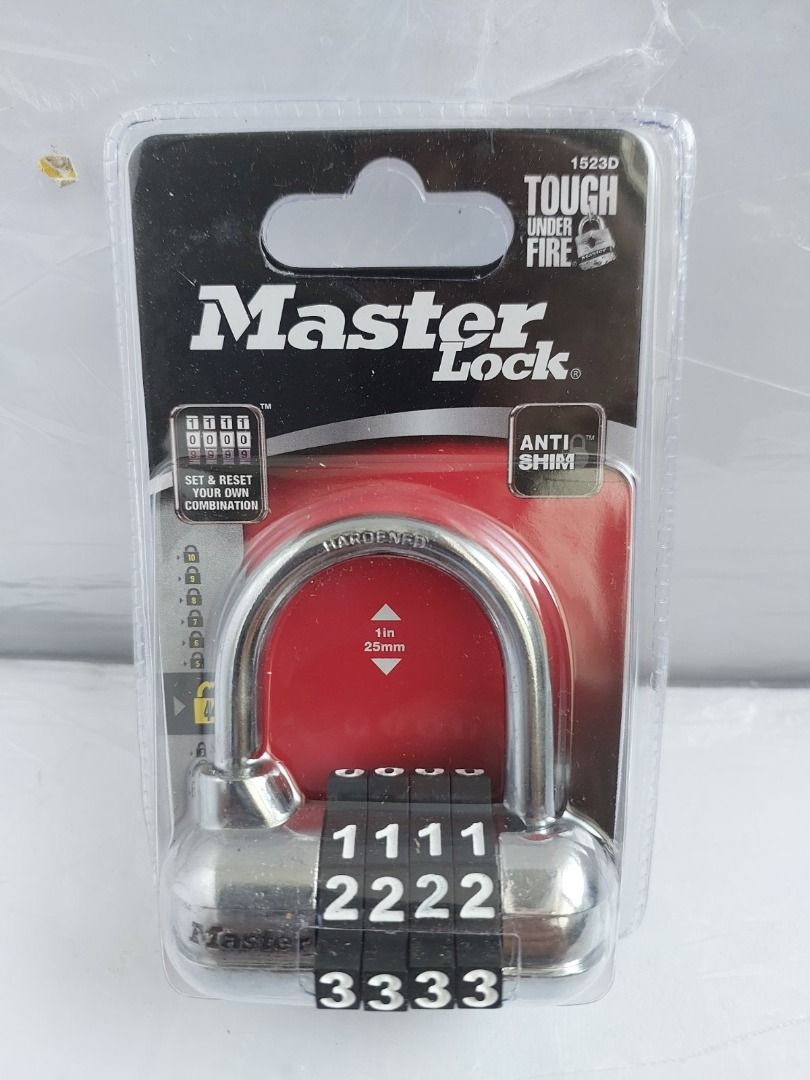 Master Lock Masterlock Combination Lock 1523D Assorted Colors NewUSA ...