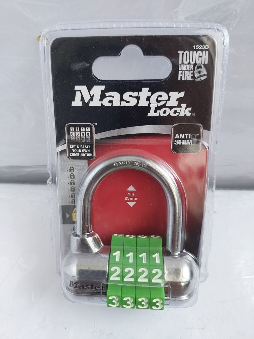 Master Lock Masterlock Combination Lock 1523D Assorted Colors NewUSA ...