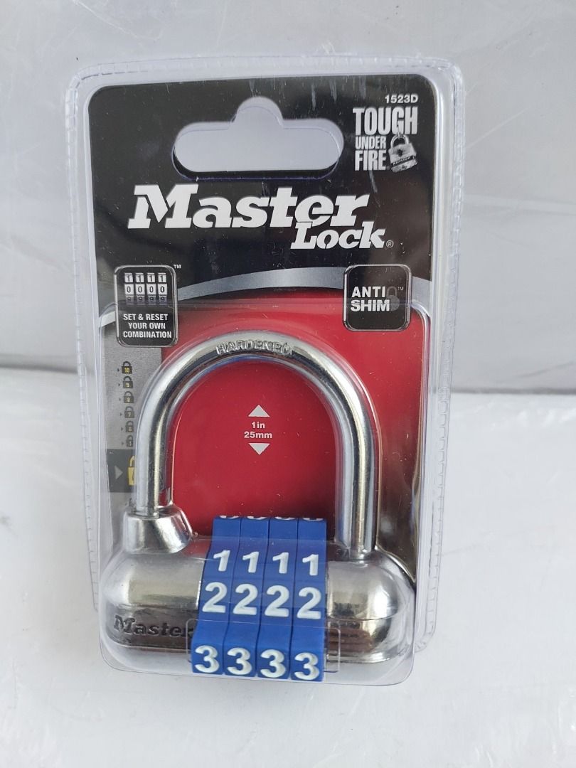 Master Lock Masterlock Combination Lock 1523D Assorted Colors NewUSA ...