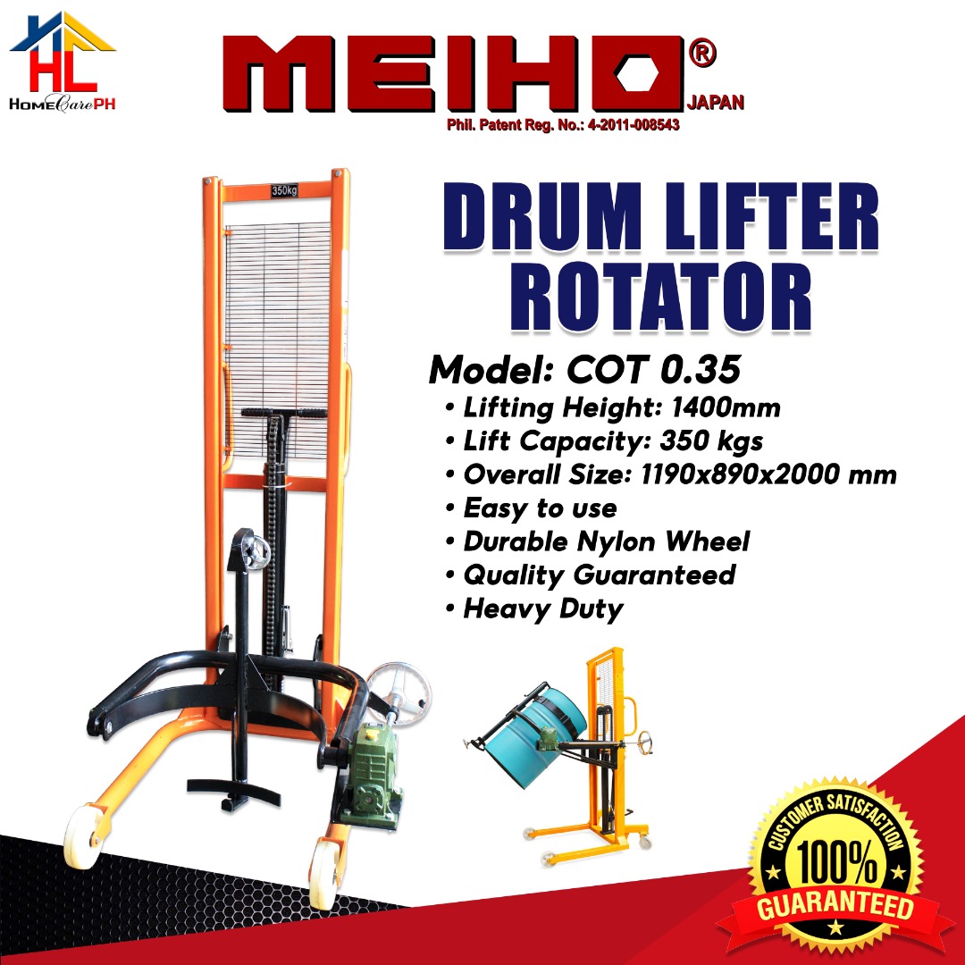 Meiho Drum Lifter Rotator 350kgs, Commercial & Industrial, Industrial ...