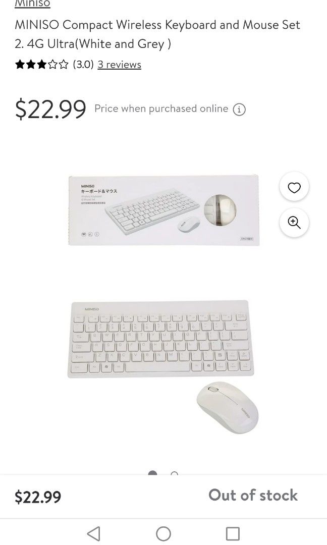 MINISO Wireless keyboard, Computers & Tech, Parts & Accessories, Computer Keyboard on Carousell