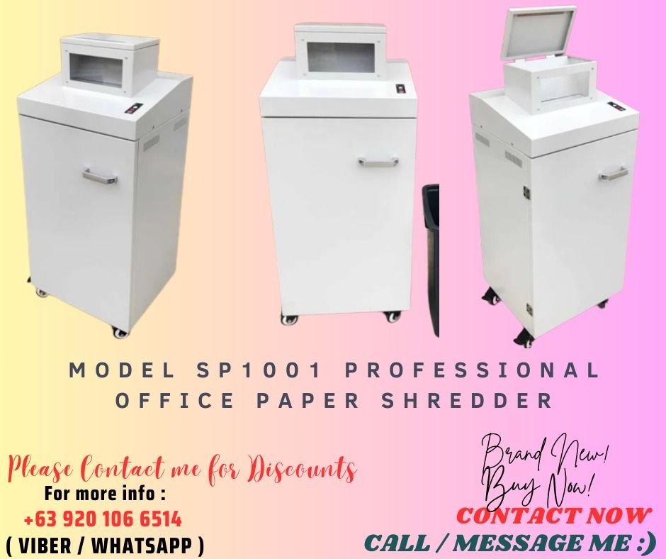 Model SP1001 Professional Office Paper Shredder - Garbage Shredder ...