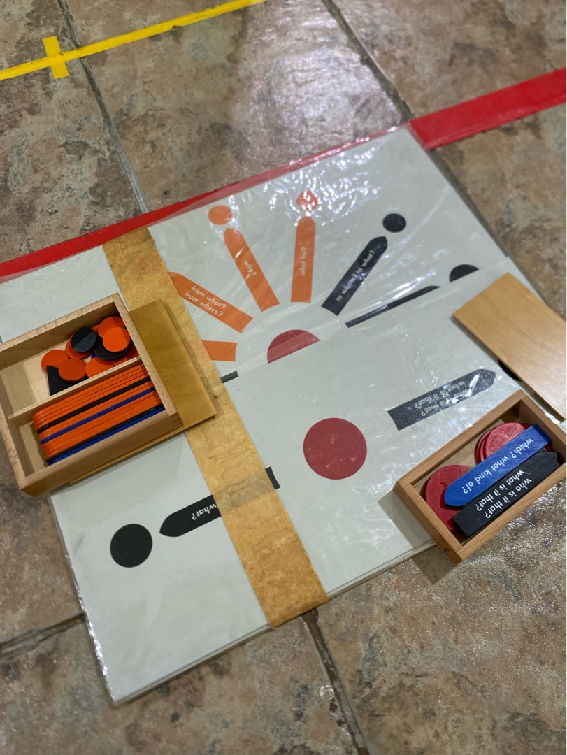 Montessori Grammar Set with Diagram, Babies & Kids, Infant Playtime on ...