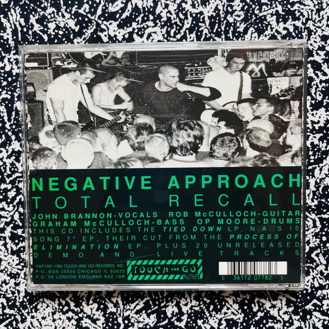 Negative Approach - Total Recall CD, Hobbies & Toys, Music & Media, CDs ...