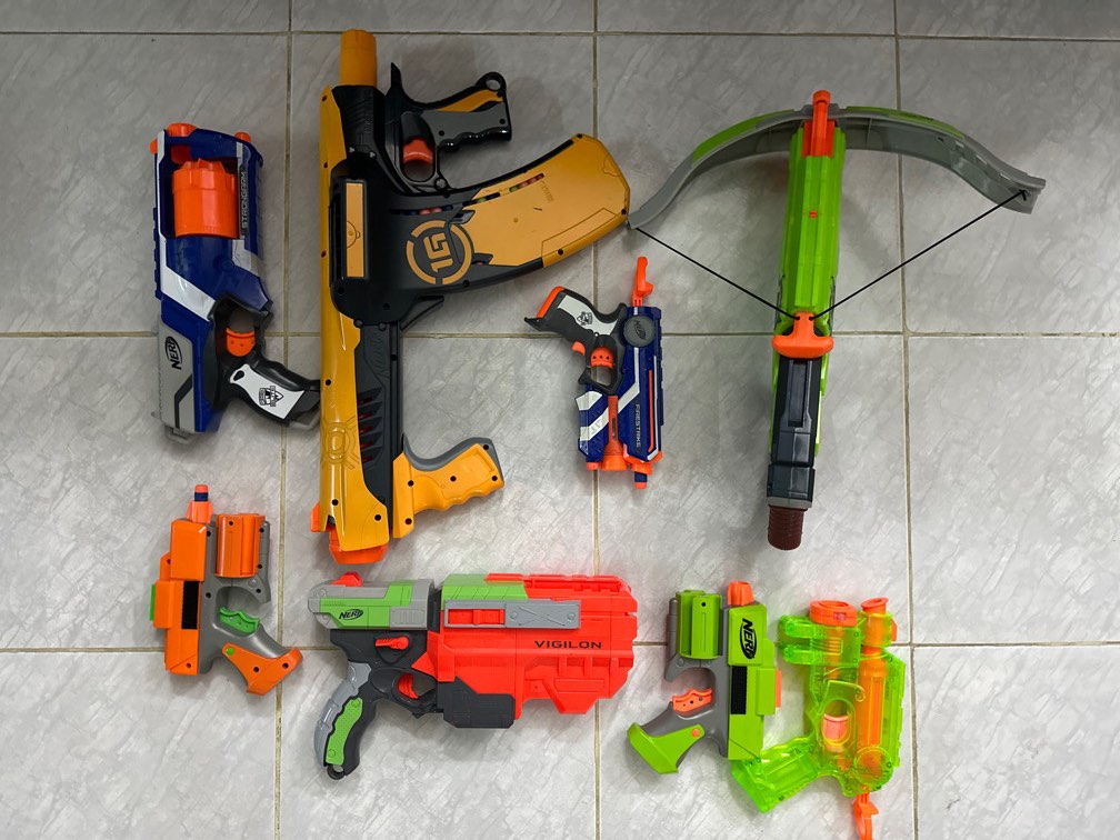 Nerf Guns Bundle, Hobbies & Toys, Toys & Games on Carousell