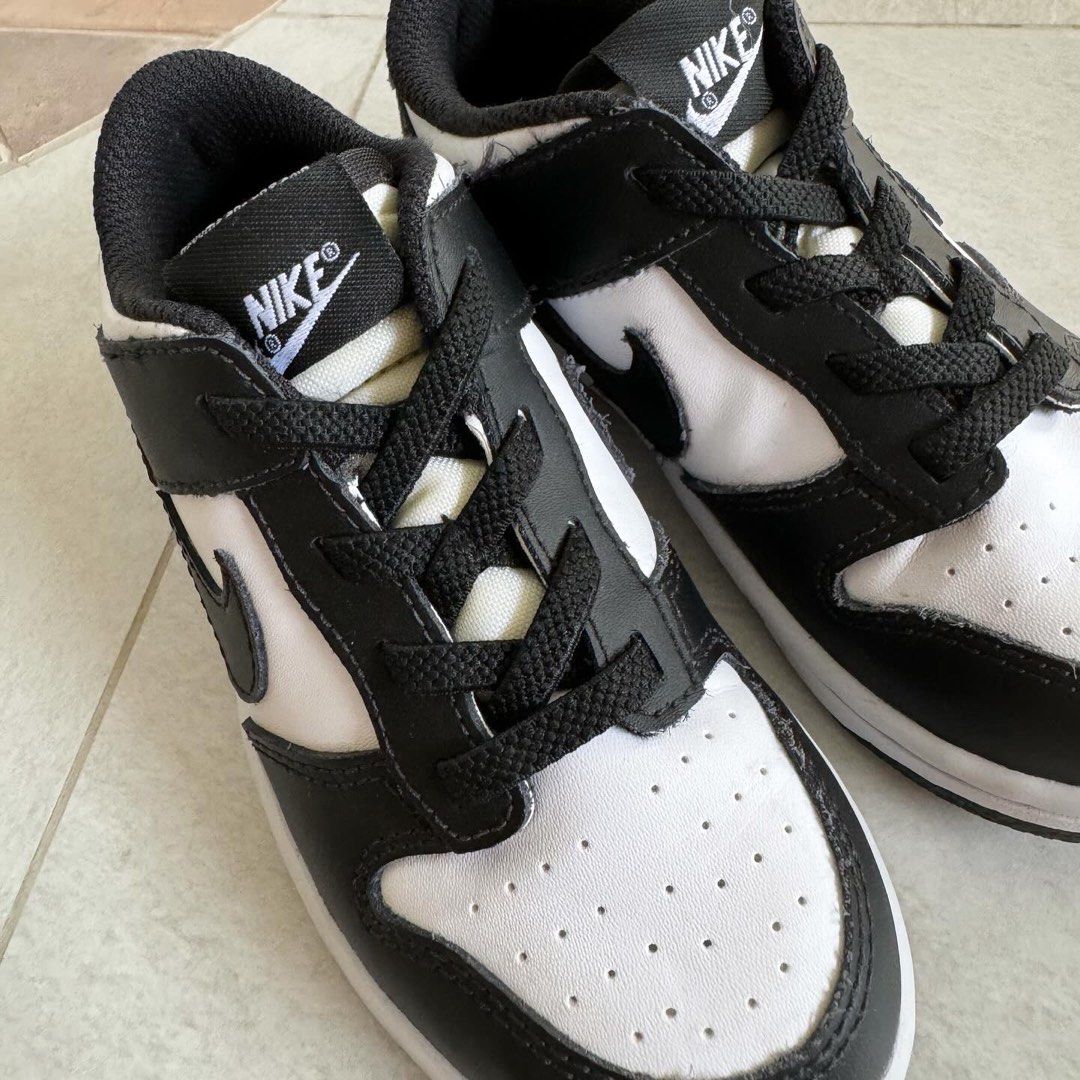 Nike Panda Dunks (Kids) US10C UK9.5, Babies & Kids, Babies & Kids ...