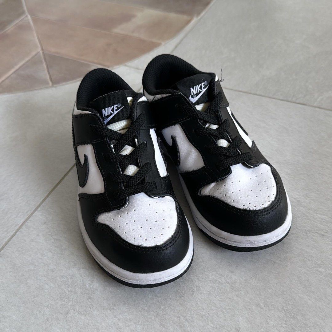 Nike Panda Dunks (Kids) US10C UK9.5, Babies & Kids, Babies & Kids ...