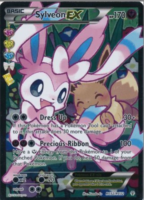NM Sylveon EX - RC32/RC32 - Full Art Ultra Rare Generations Singles ...