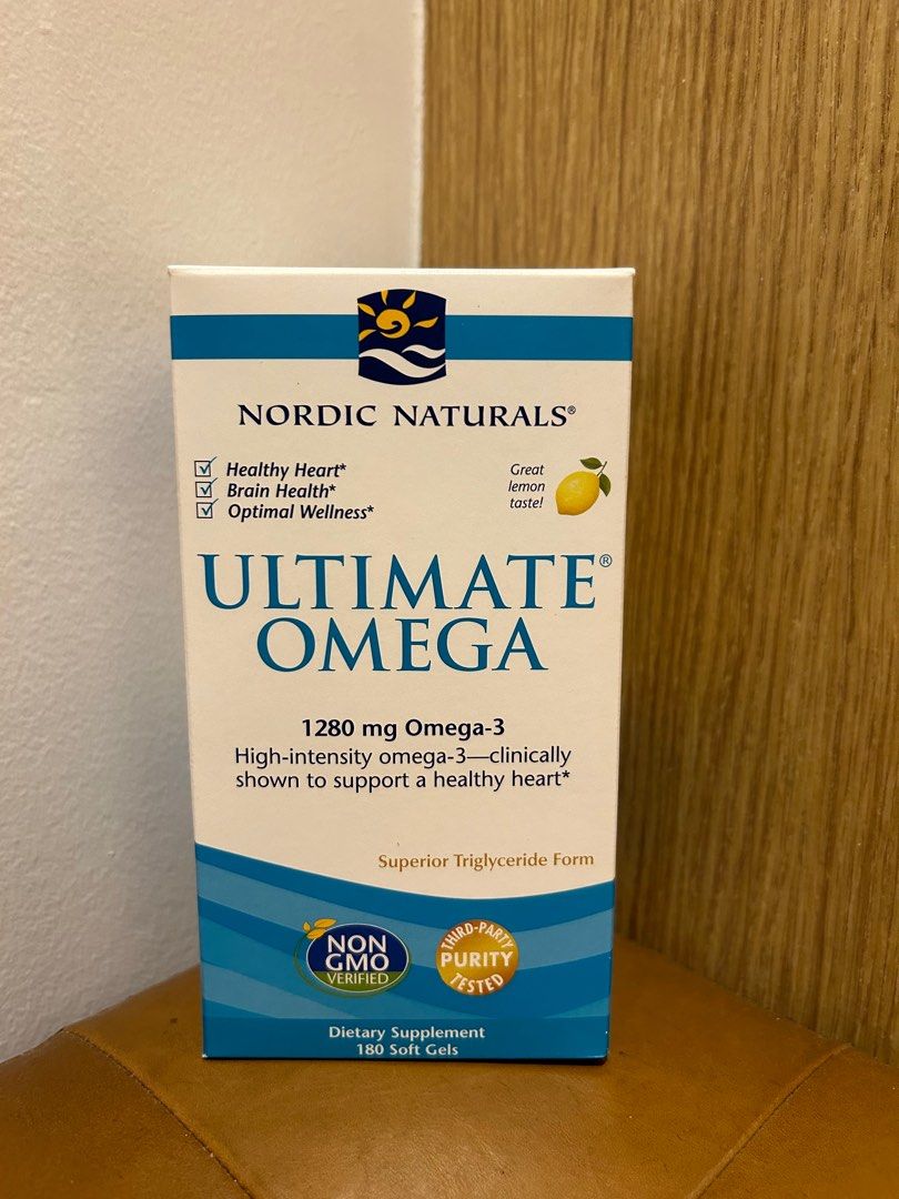 Nordic Naturals Ultimate Omega 1280mg Omega-3 (180 soft gels), Health ...