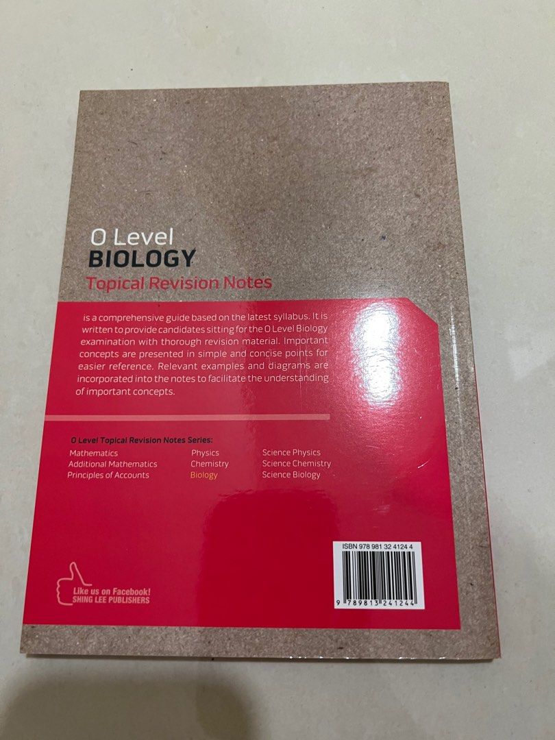 O level Biology Handbook, Hobbies & Toys, Books & Magazines, Assessment ...