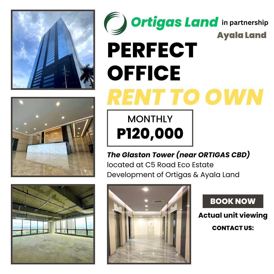 Office For Sale The Glaston Tower along C5 Road Pasig City a Ortigas ...