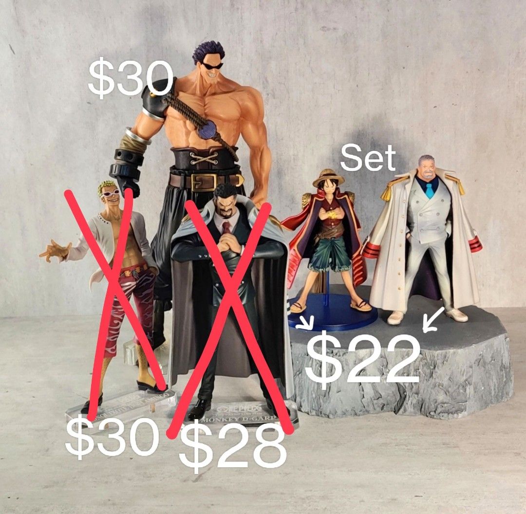 One piece - Banpresto DXF Garp, Doflamingo, Zetto, Luffy, Hobbies ...