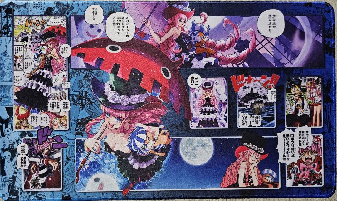 One Piece Card Game Playmat Reiju Perona Luffy Opcg Hobbies And Toys Toys And Games On Carousell