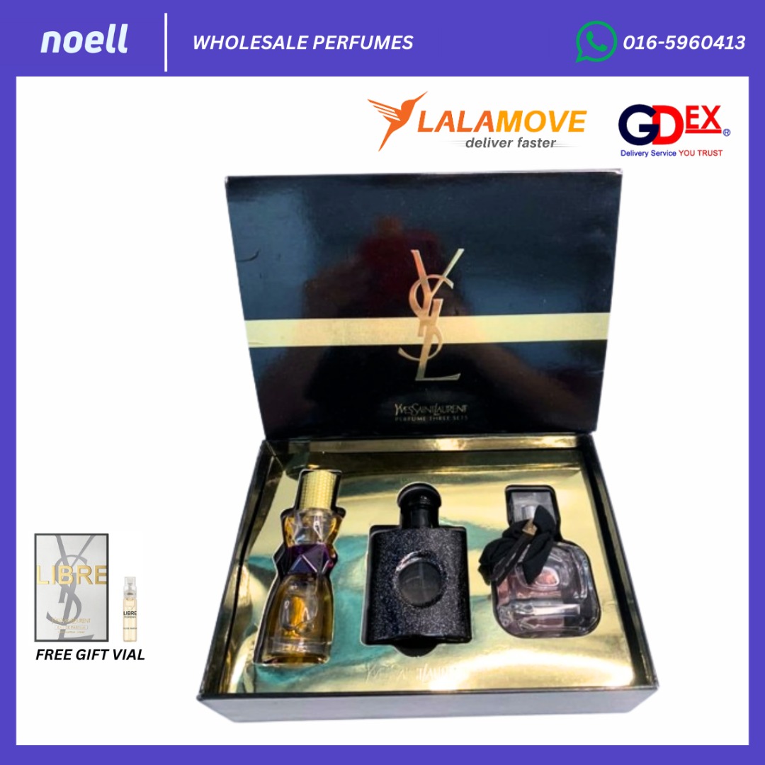 [ORIGINAL] AUTHENTIC YSL SET 3X30ML PERFUME FOR WOMEN, Beauty ...