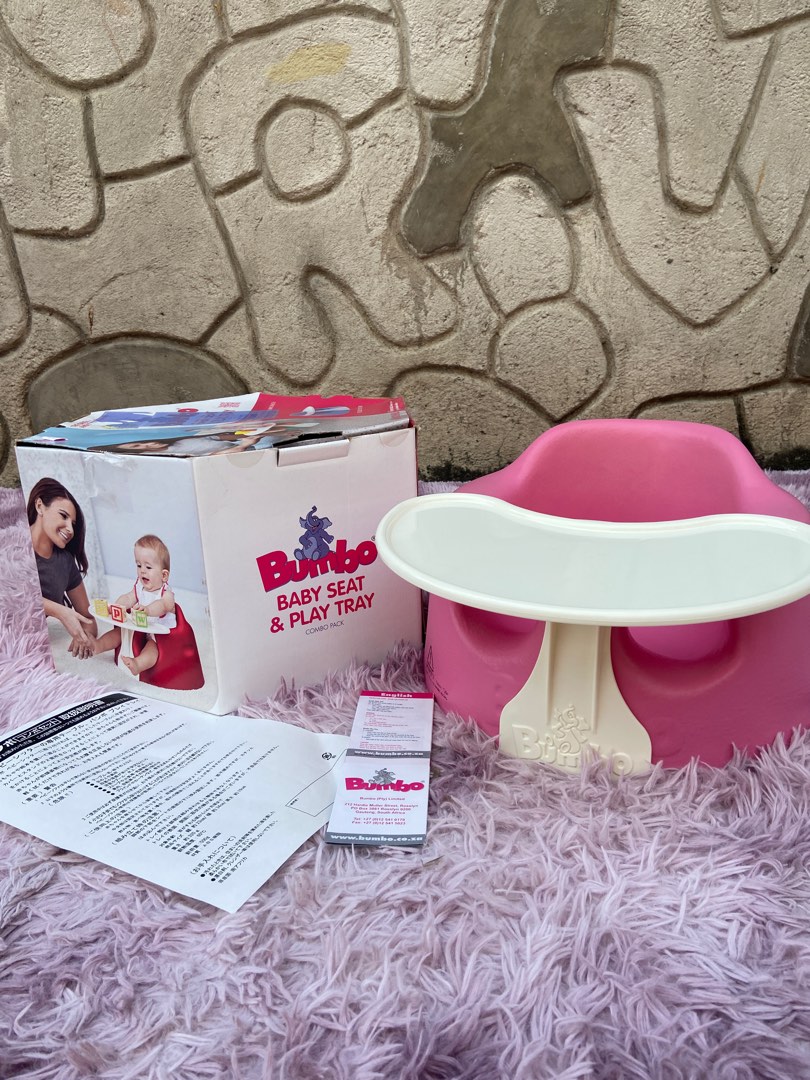 Original Bumbo Floorseat with tray, Babies & Kids, Nursing & Feeding ...