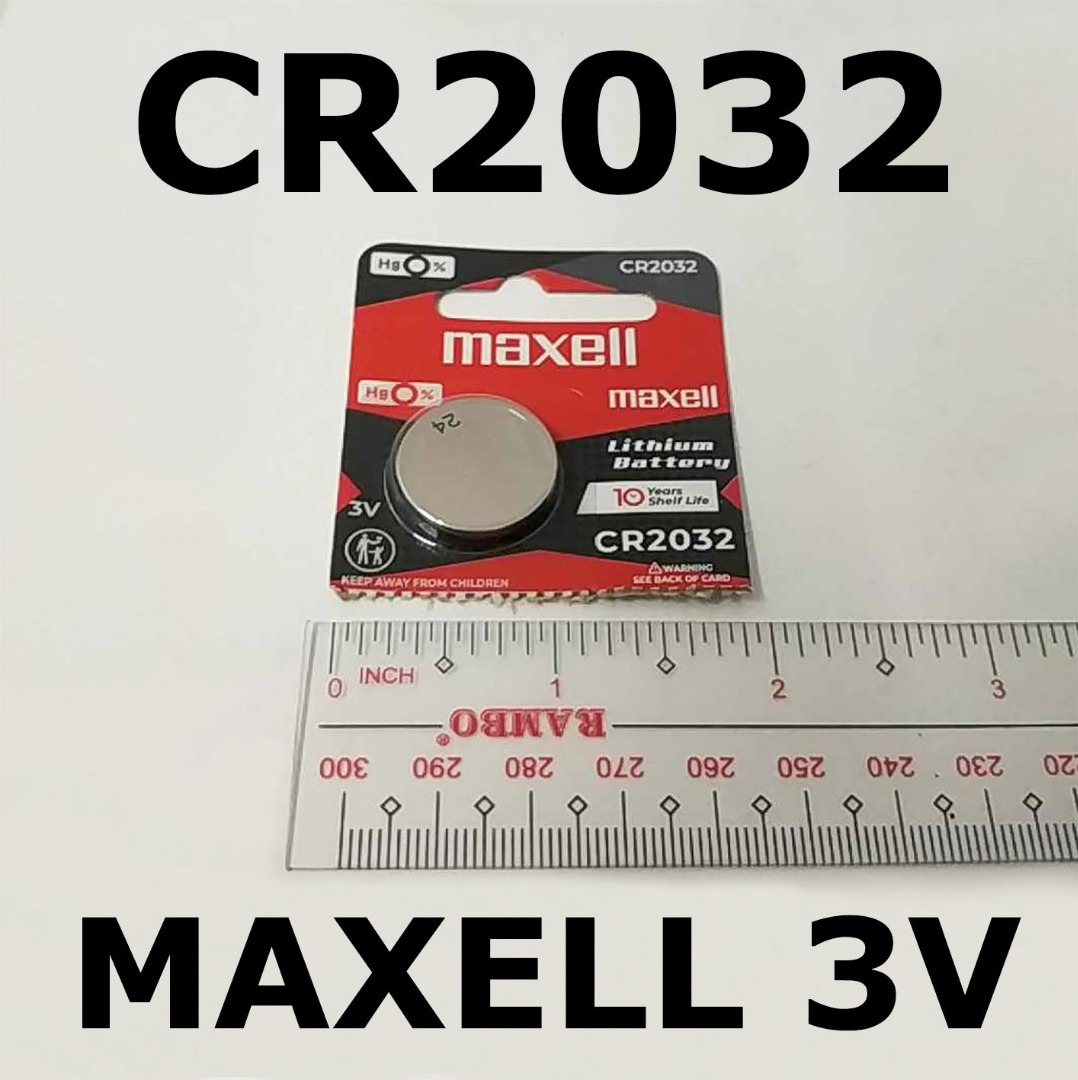 ORIGINAL MAXELL CR2032 3V LITHIUM BATTERY MADE IN JAPAN ...