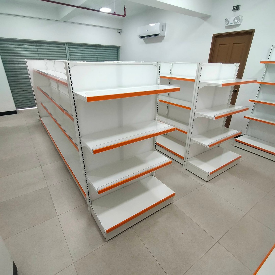 PAD Backing - Powder Coated Gondola Store Shelving, Furniture & Home ...