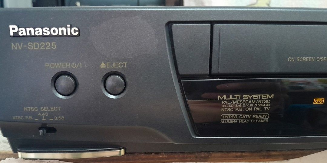 Panasonic 2head VHS/VCR/Video Cassette Player/Recorder, TV & Home ...