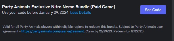 Party Animals Exclusive Nitro Nemo Bundle Code || 500 Nemo Bucks, Video ...