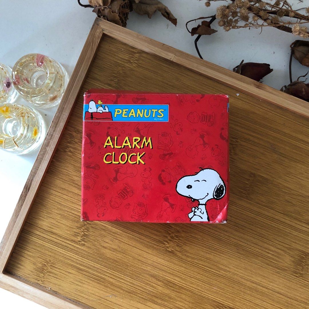 Peanuts Snoopy Alarm Clock, Furniture & Home Living, Home Decor, Clocks ...