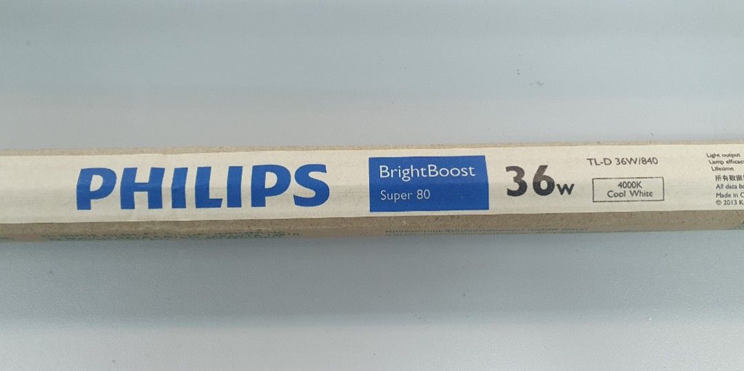 Philips Bright boost Super 80 36w 4000k Cool White, Furniture & Home ...