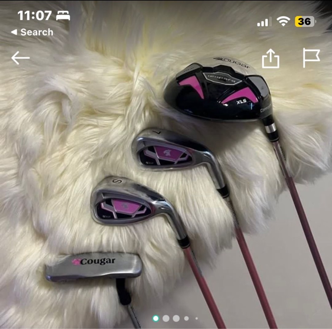 Pink Golf Set (Beginner/ Starter set) Female with Bag, Sports Equipment ...