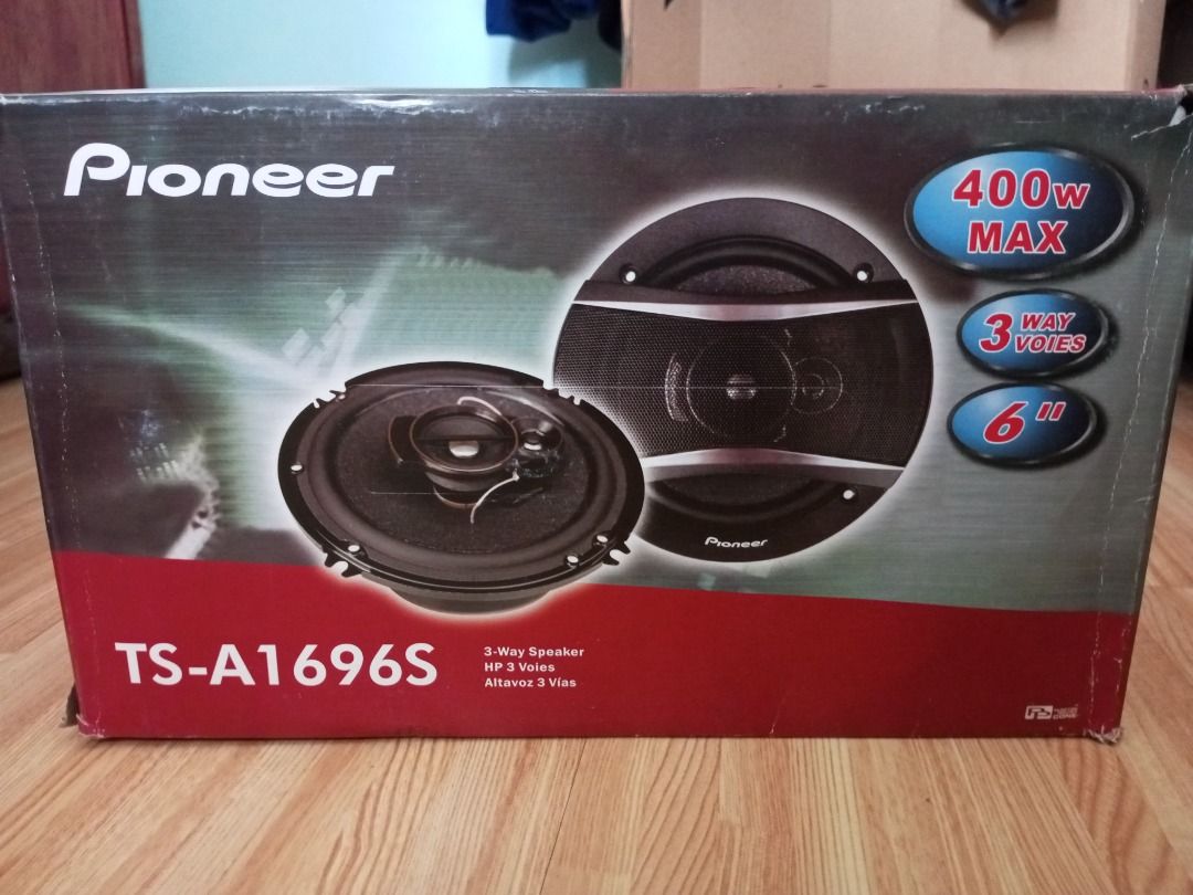 Pioneer TS-A1676S 3-Way Car Speaker (Black), Car Parts & Accessories, Audio, Video, Alarm and ...