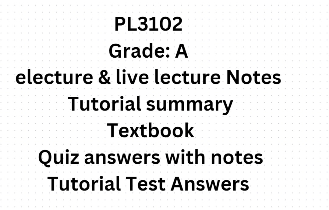 PL3102 NUS notes and Textbooks, Hobbies & Toys, Books & Magazines ...