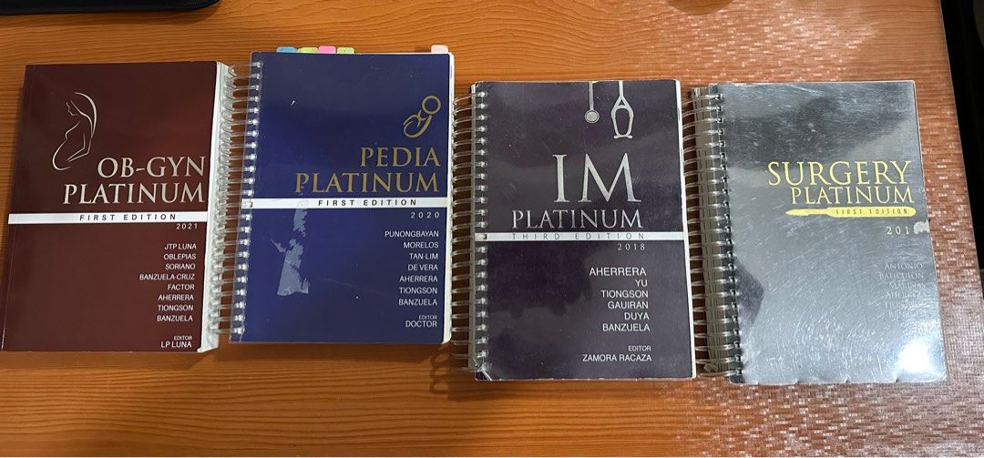 Platinum books (IM platinum, Surgery platinum, Pedia Platinum, OBGYN Platinum), Hobbies & Toys ...