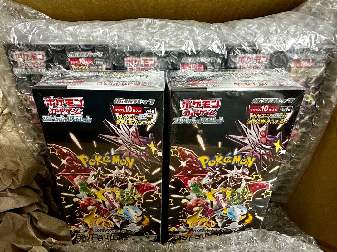 Pokemon Shiny Treasure ex Japanese sv4a Booster Box, Hobbies & Toys ...