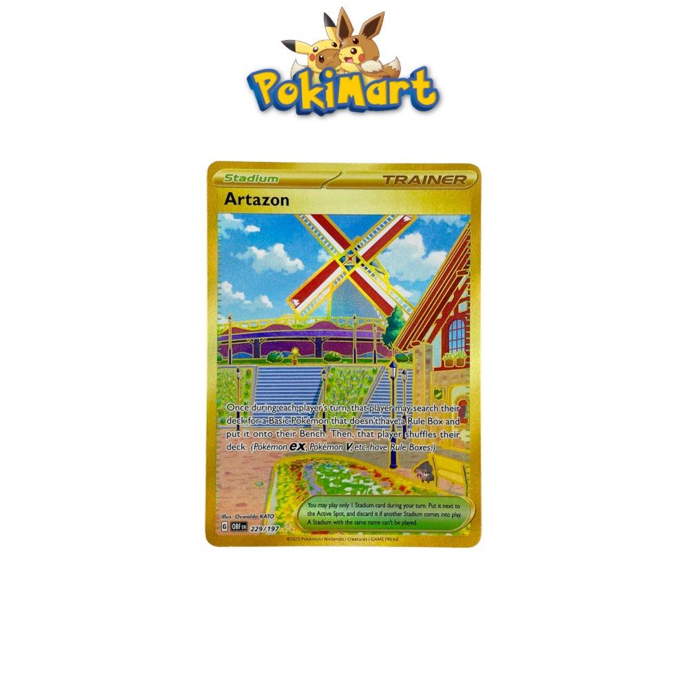 (POKEMON TCG) OBF EN Stadium Artazon Gold, Hobbies & Toys, Toys & Games ...