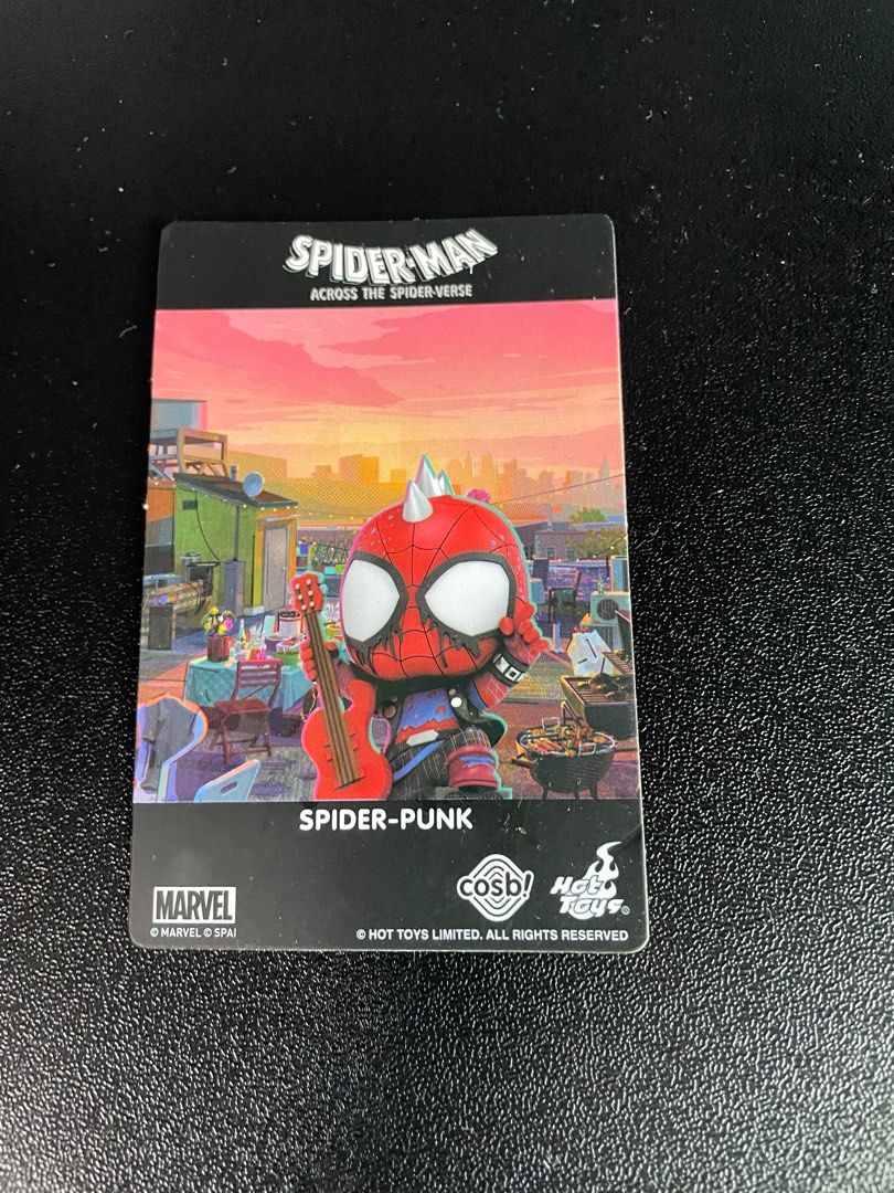 Popmart Spider-punk card, Hobbies & Toys, Toys & Games on Carousell