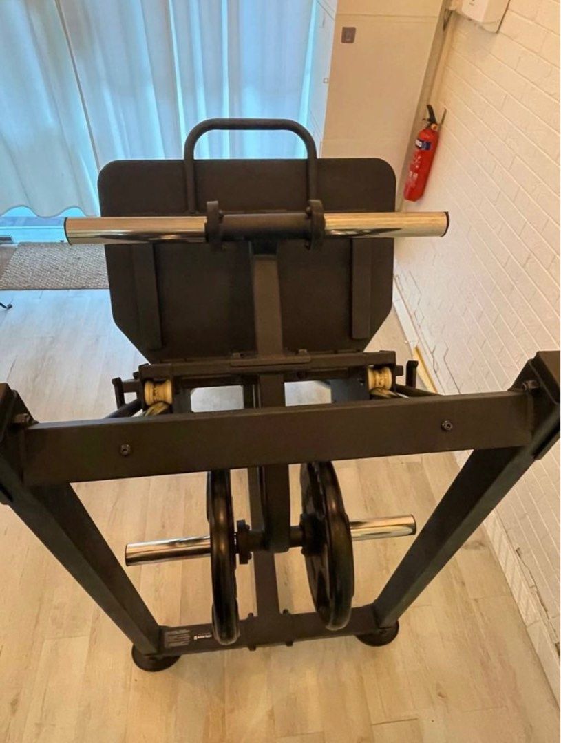 Powertec 45 degree leg quad press gym strength equipment, Sports ...