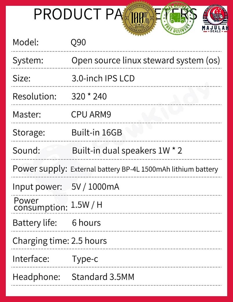 POWKIDDY Q90 Handheld Game Console 16GB: A Retro Gaming Experience for All Ages, Video Gaming ...