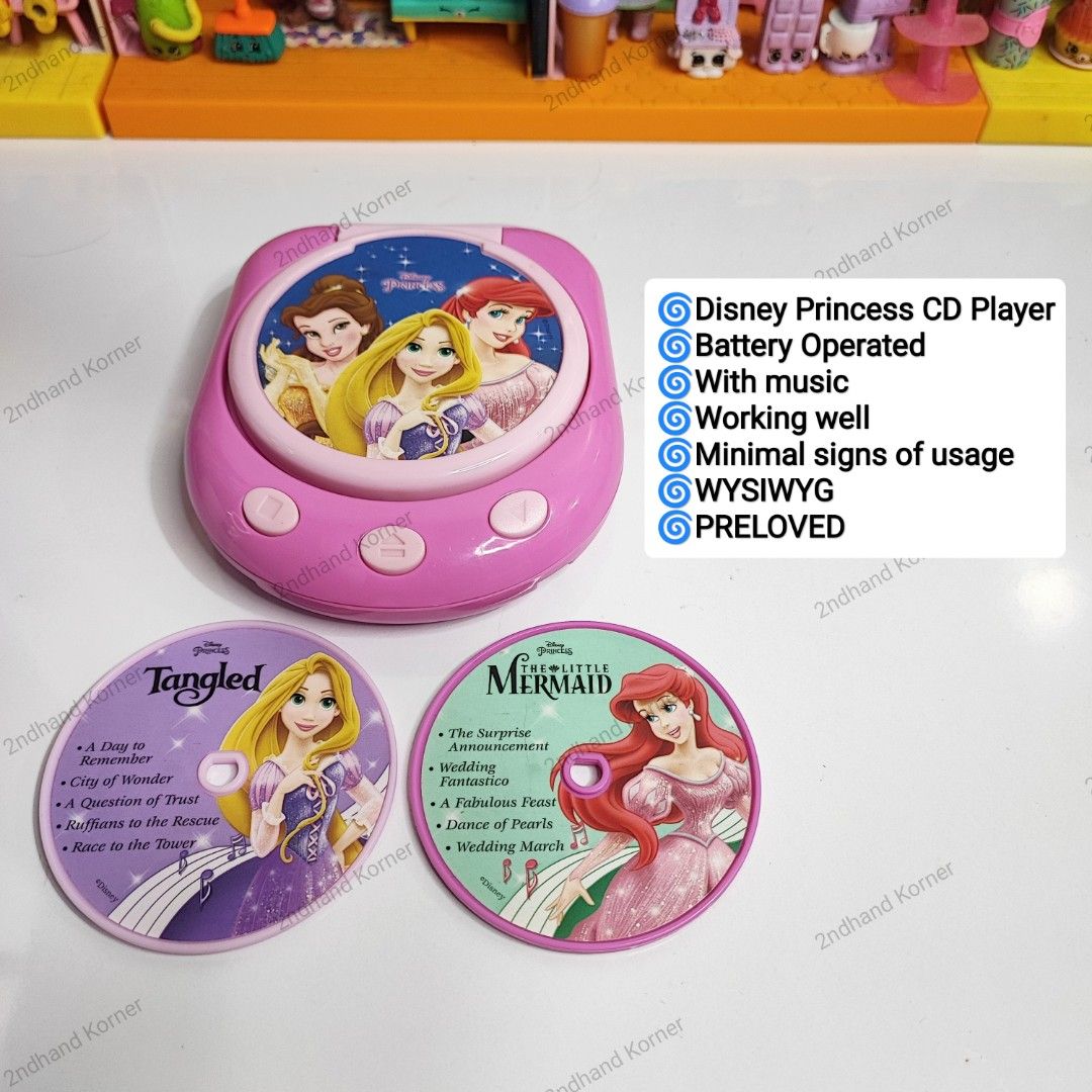 Preloved Disney Princess CD Player, Hobbies & Toys, Toys & Games on ...