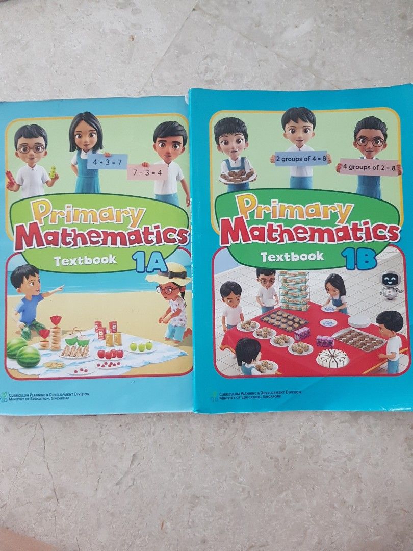 Primary mathematics textbook 1A and 1B, Hobbies & Toys, Books ...